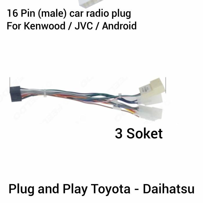 Jual SOCKET HEAD UNIT TOYOTA KENWOOD/JVC/ANDROID PNP | Shopee Indonesia