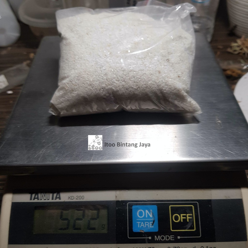 Jual Media tanam Pasir Kuarsa Silika Silica Pure Snow White 500 gr ...