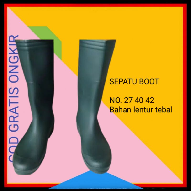 Jual SEPATU BOOTS PRIA BOOT SEPATU PROYEK PRIA SEPATU BOOT KARET ...