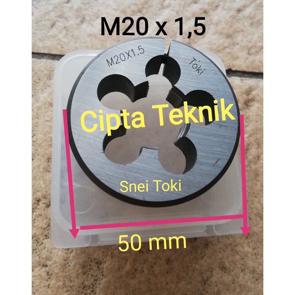 Jual Snei Toki M20 x 1,5 Round Dies M20x1,5 Senei Senai Sney Snay Ulir ...