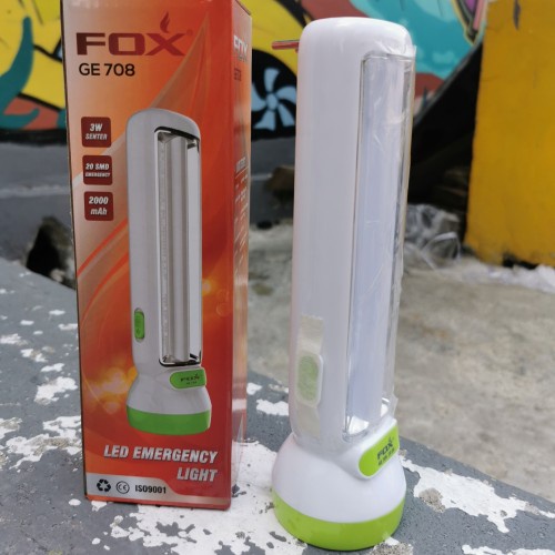 Jual Senter fox 706 senter emergency super terang lampu darurat mati ...