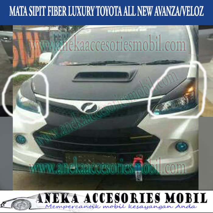 Jual Mata Sipit Eyelid Alis Lampu Depan Fiber Toyota All New Avanza ...