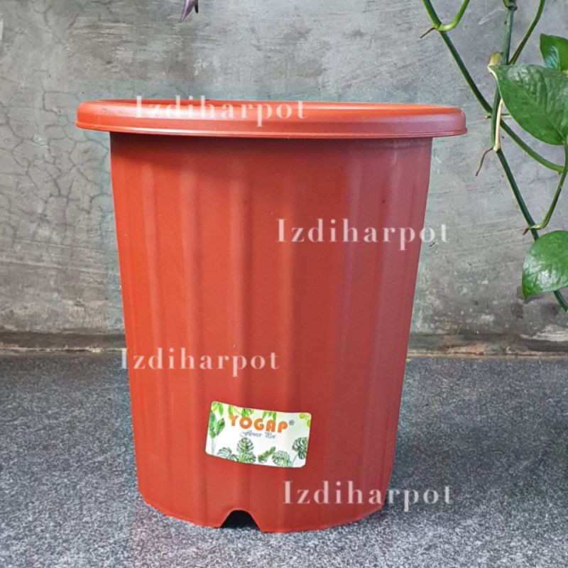 Jual Pot Bunga Tanaman Tinggi Ypt 15 Yogap Bata Bahan Tebal - YOGAP YPT ...