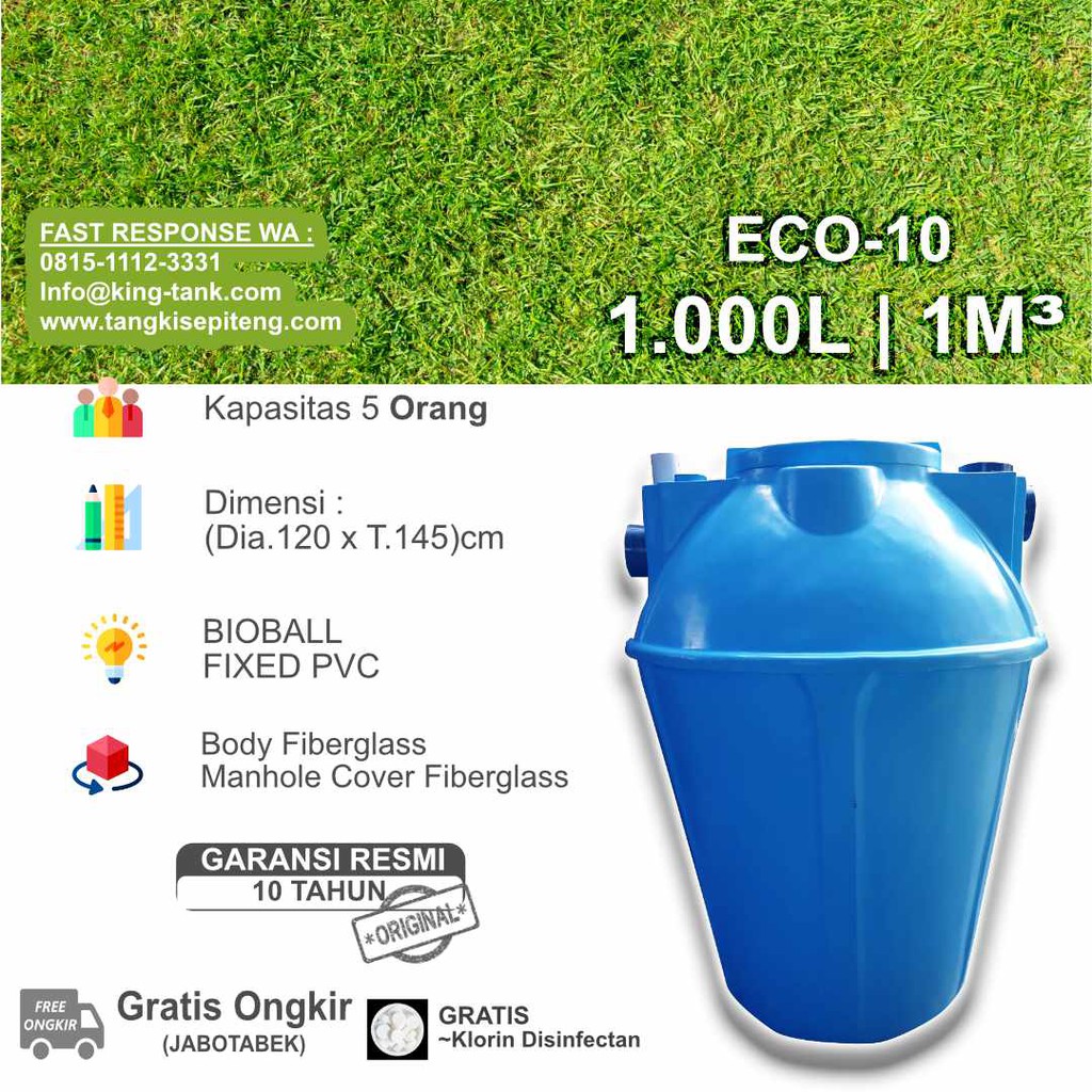 Jual Septictank BIOTECH-BIOFIL-BIOTANK 1000L / 1m3 | Shopee Indonesia