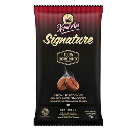 Jual Kapal Api Signature Ground Coffe Special Kopi Arabica & Robusta 65gram | Shopee Indonesia