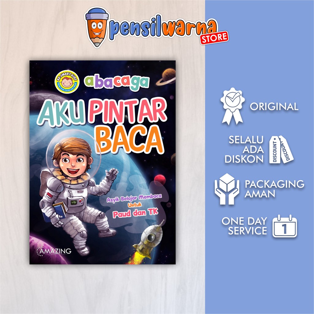 Jual BUKU BELAJAR MEMBACA ANAK PAUD & TK ABACAGA: Aku Pintar Baca - AMZ ...