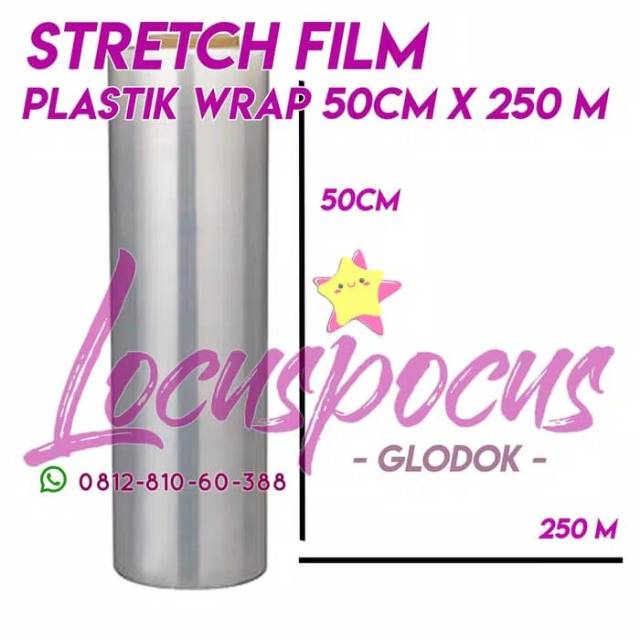 Jual Strech Stretch Film 50 CM x 250 M Meter Plastik Wrap Plastic ...