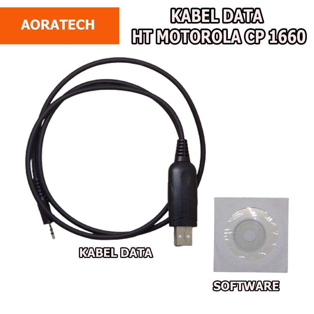 Jual Kabel Data plus Sofware Motorola CP1660 Kabel Program Motorola CP ...