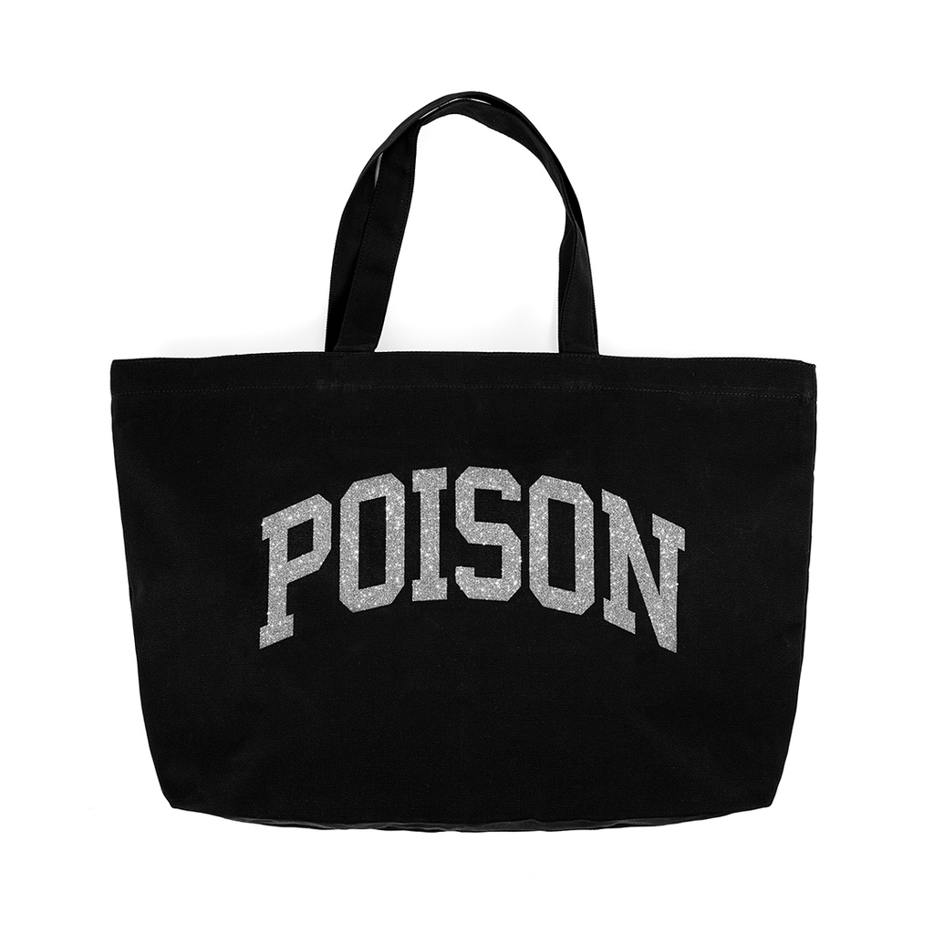 Jual POISON FOREVER OG LOGO GLITTER TOTE BAG BLACK | Shopee Indonesia