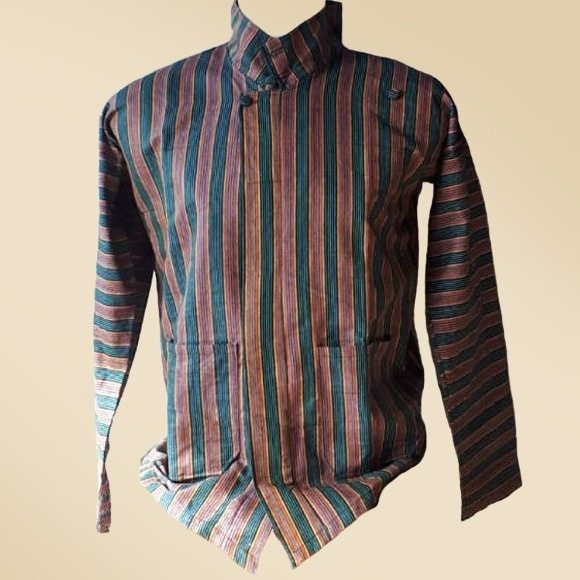 Jual COD...!!! Baju Surjan Tenun Lurik Warna Hijau - Ukuran Dewasa #Adat #Jawa #Tradisional ...