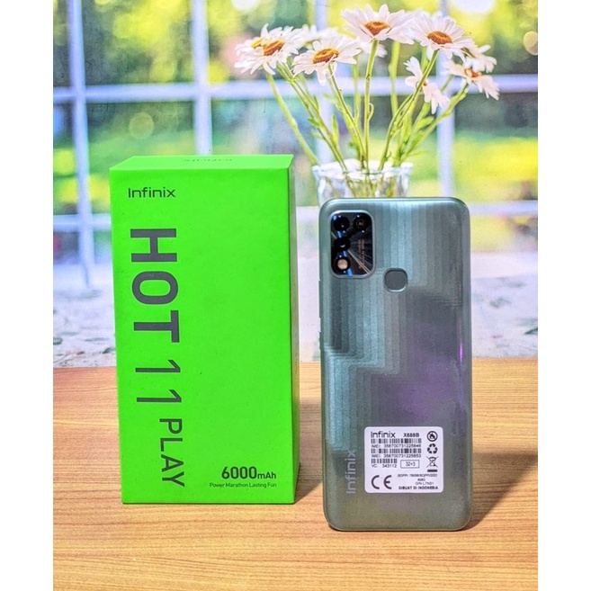 Jual Infinix Hot 11 Play Ram 4/64gb Dual Ex Resmi Indonesia | Shopee ...
