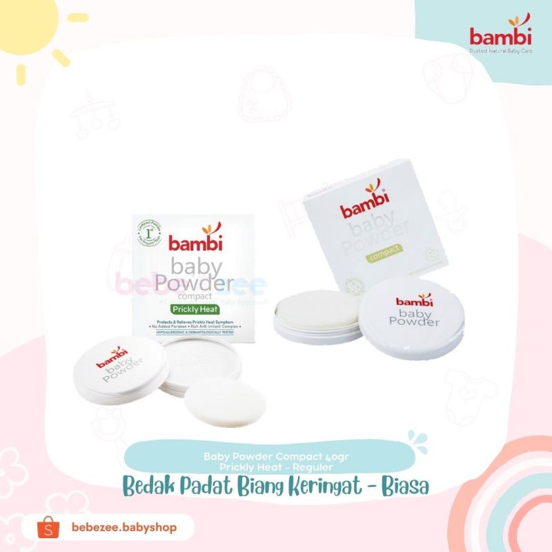 Jual Bambi Baby Powder Compact - Prickly Heat 40g/Bedak Padat Biang ...