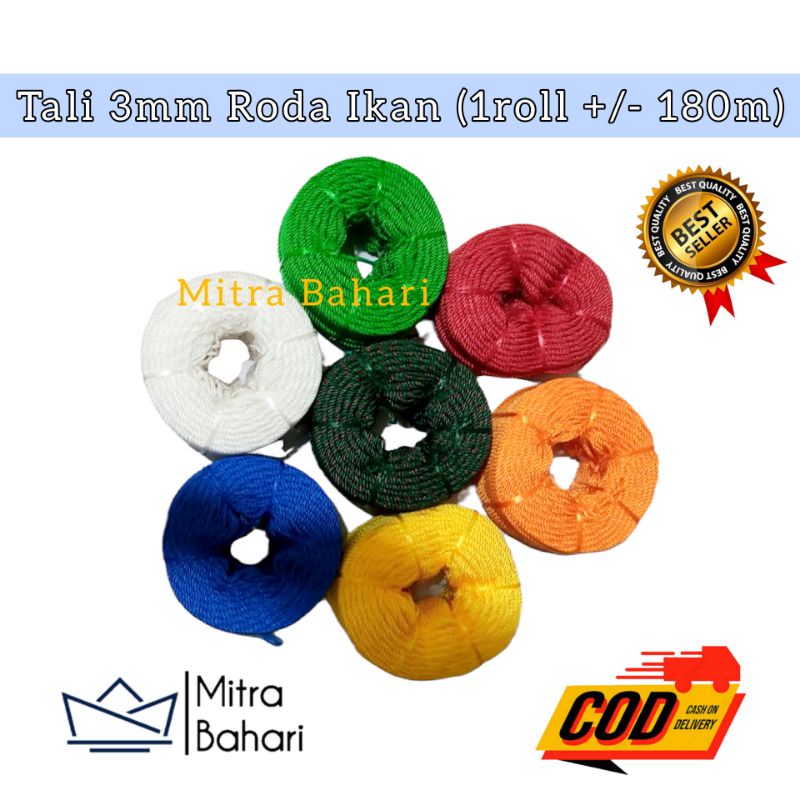 Jual TALI 3MM BEST QUALITY | TAMPAR 3MM | TALI PLASTIK 3MM | TALI TAMBANG KECIL | TALI PROYEK ...