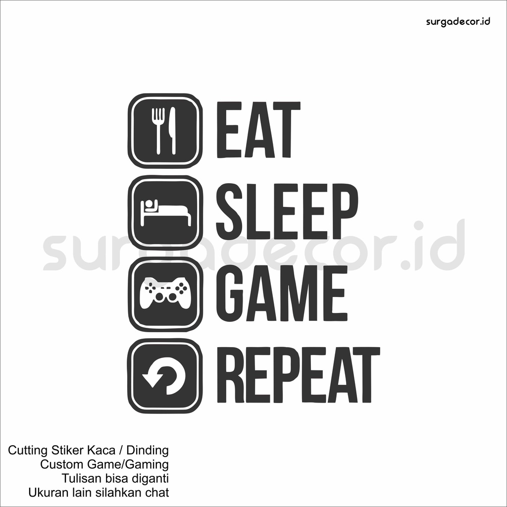 Jual STIKER DINDING WALL STICKER PERMAINAN GAMER UNTUK RUANG TAMU RUMAH ...