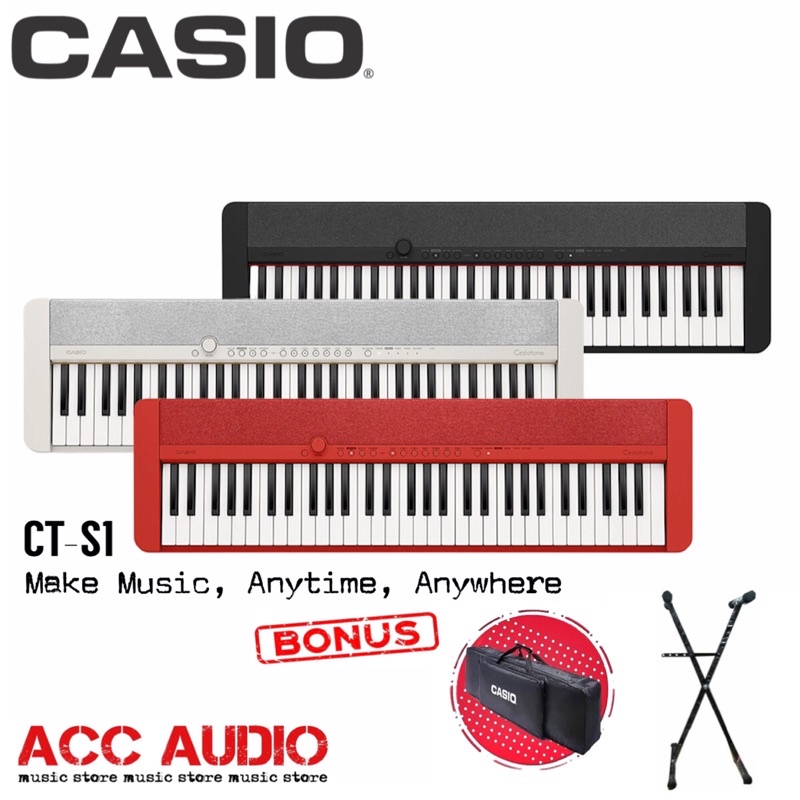 Jual Keyboard CASIO CT-S1 / CTS1 / CTS 1 Paket | Shopee Indonesia