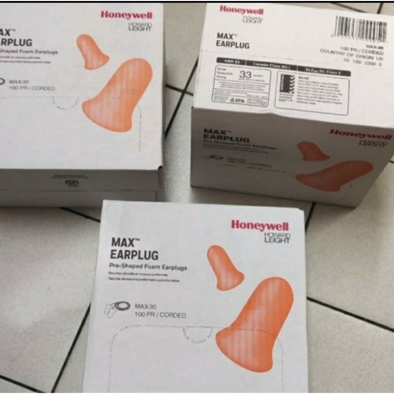 Jual Earplug max 30 Howard leight Honeywell corded (1box 100pcs ...