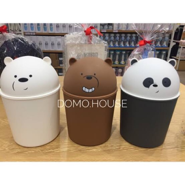 Jual MINISO WE BARE BEARS WASTE BIN TONG SAMPAH | Shopee Indonesia