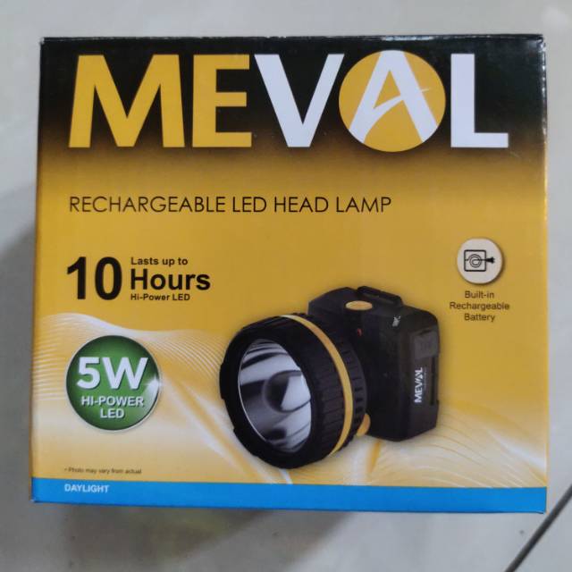 Jual Meval head lamp rechargeable 5 watt | Shopee Indonesia