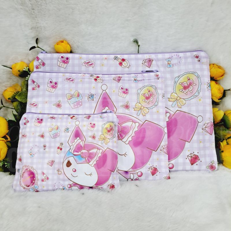 Jual Pouch Map 3in1 Kuromi Tas Map Kuromi 3in 1 A3 A4 A6 Map Organizer ...