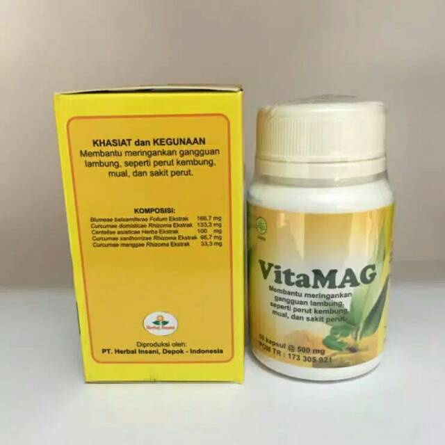 Jual VitaMAG Jamu Obat Herbal Masalah Pencernaan Maag Mag Kronis ...