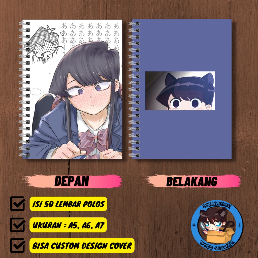 Jual note book ANIME / Buku catatan ANIME KOMI SAN | Shopee Indonesia