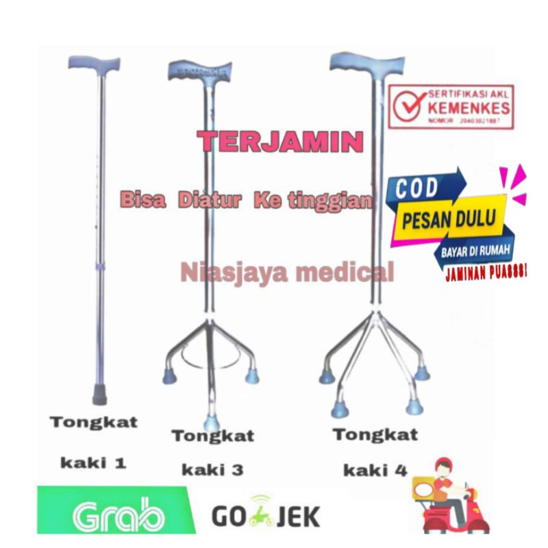 Jual Alat bantu Jalan orang tua Tongkat orang tua/ Tongkat kaki Lurus ...