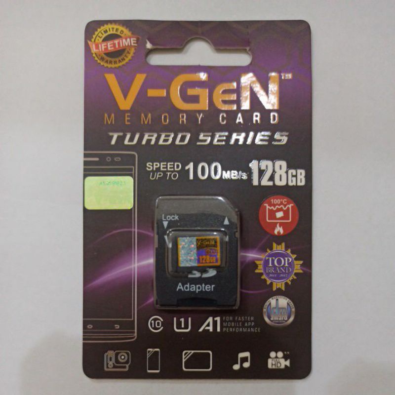 Jual GROSIR Memory card Tf Micro SD V-Gen 128 Gb 64 Gb 32 Gb 16 Gb 8 Gb ...