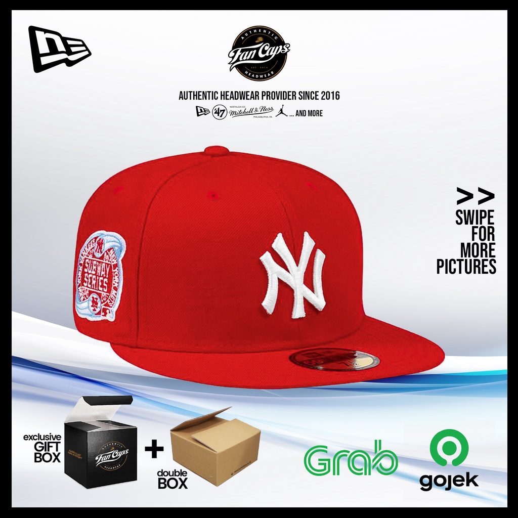 Jual [EXCLUSIVE] New York Yankees Red Subway Series 59FIFTY | Topi New ...