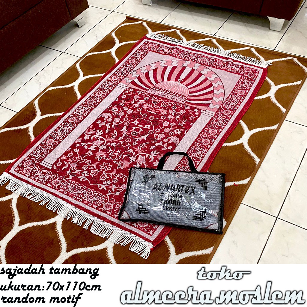 Jual Sajadah Dewasa Ukuran 70x110 Sejadah Solat Perlengkapan shalat ...