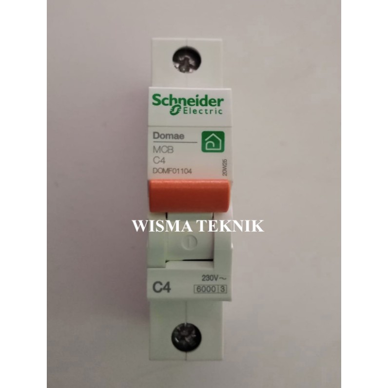 Jual MCB 4A 1P SCHNEIDER DOMAE 6 KA DOMF01104 | Shopee Indonesia