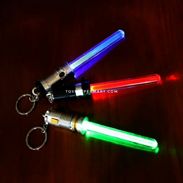Jual Light Up Lightsaber Star Wars Key Chain Gantungan kunci Keychain ...