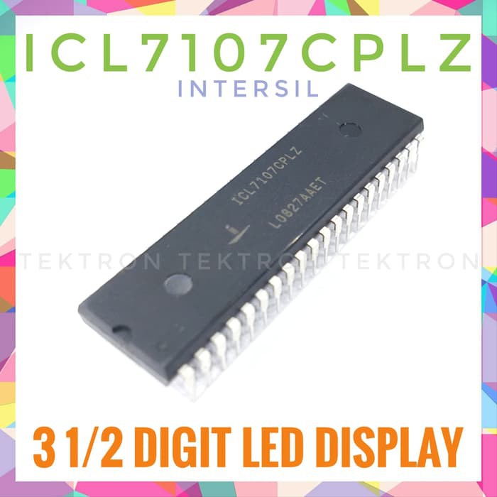 Jual ICL7107, 3 1/2 Digit, LED Display, untuk volt ampere ohm meter dll ...