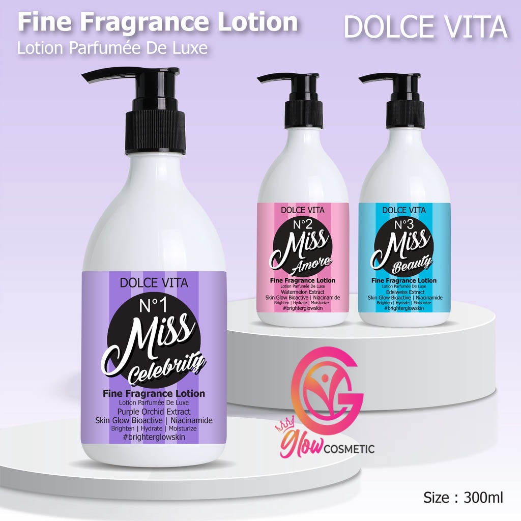 Jual DOLCE VITA MISS BEAUTY FINE FRAGRANCE LOTION 300 ML | Shopee Indonesia