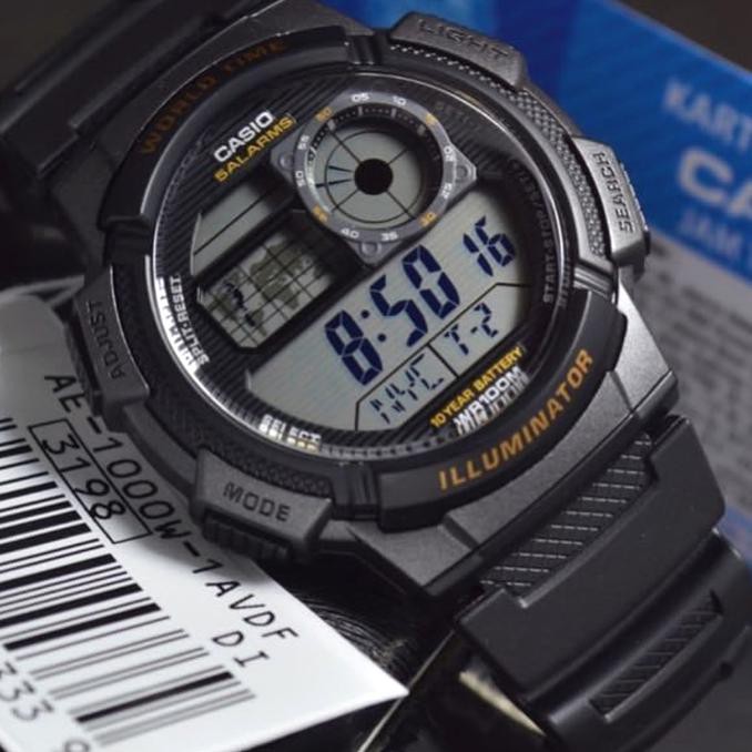 Jual Jam Tangan-Sale-Terbaik-84S01 Jam Tangan Casio Original Pria Ae-1000W-1Av Bergaransi Resmi ...