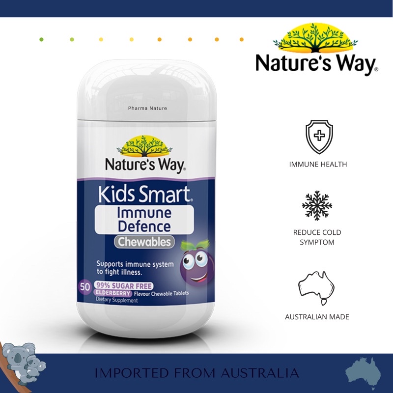 Jual NATURE’S WAY KIDS SMART IMMUNE DEFENCE 50 CHEWABLE TABLETS ...