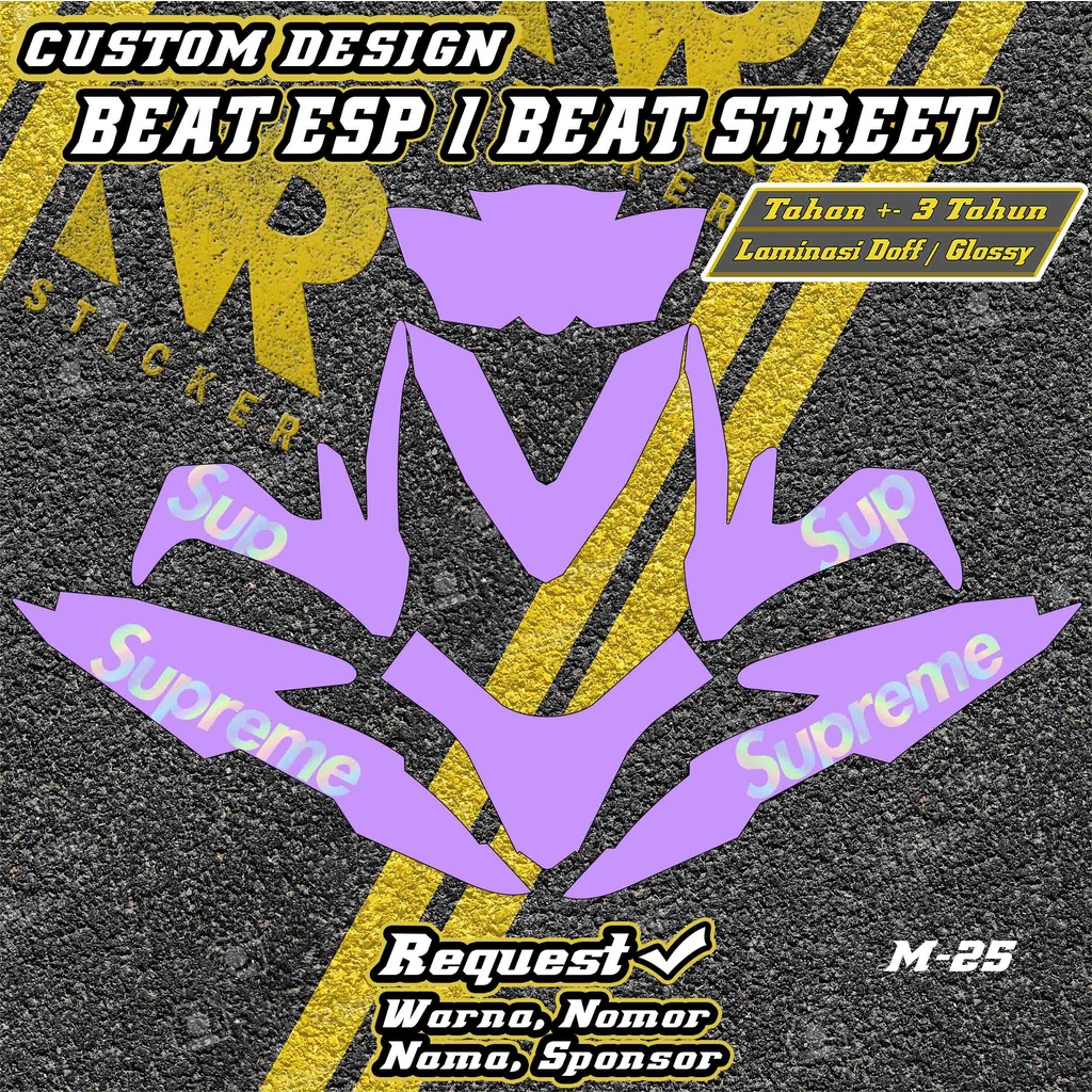 Jual Stiker Decal Fullbody Beat Esp / Beat Street 2017-2019 | Custom ...