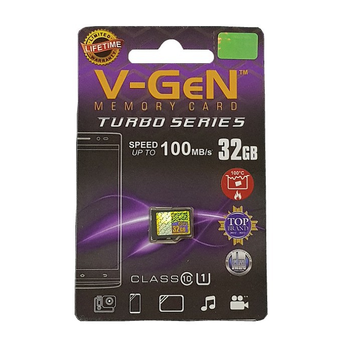 Jual V-gen Micro SD Vgen 32GB Class 10 TURBO SERIES Memory Card ...