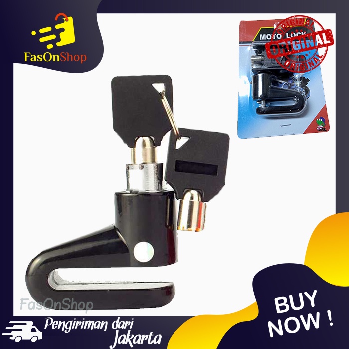 Jual Gembok Sepeda Cakram Sepeda dan Motor Simpel FS301 | Shopee Indonesia