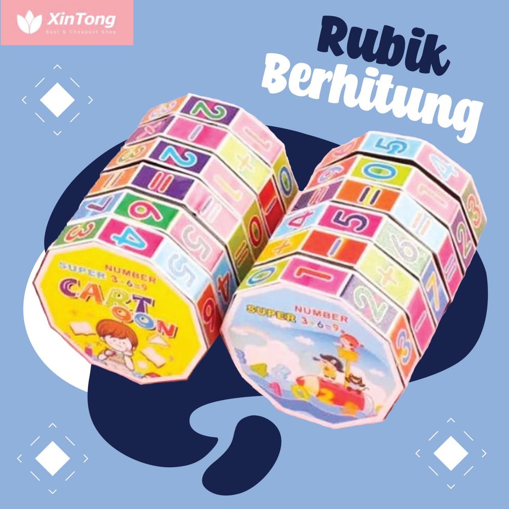 Jual Mainan Edukasi Anak Mainan Rubik Kubus Digital Magic Cube Silinder ...