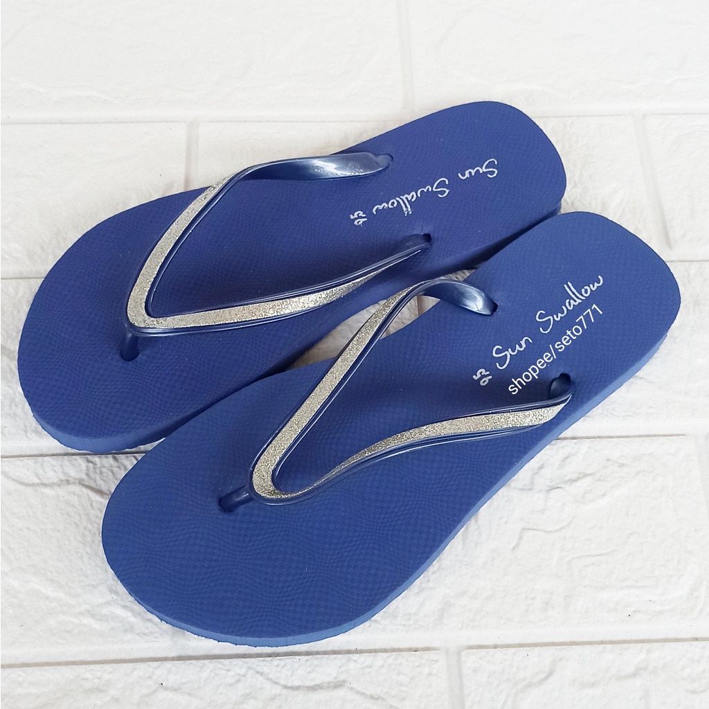 Jual Sandal Jepit Wanita No 40 =10.5 Sendal Japit Cewek Besar Perempuan ...