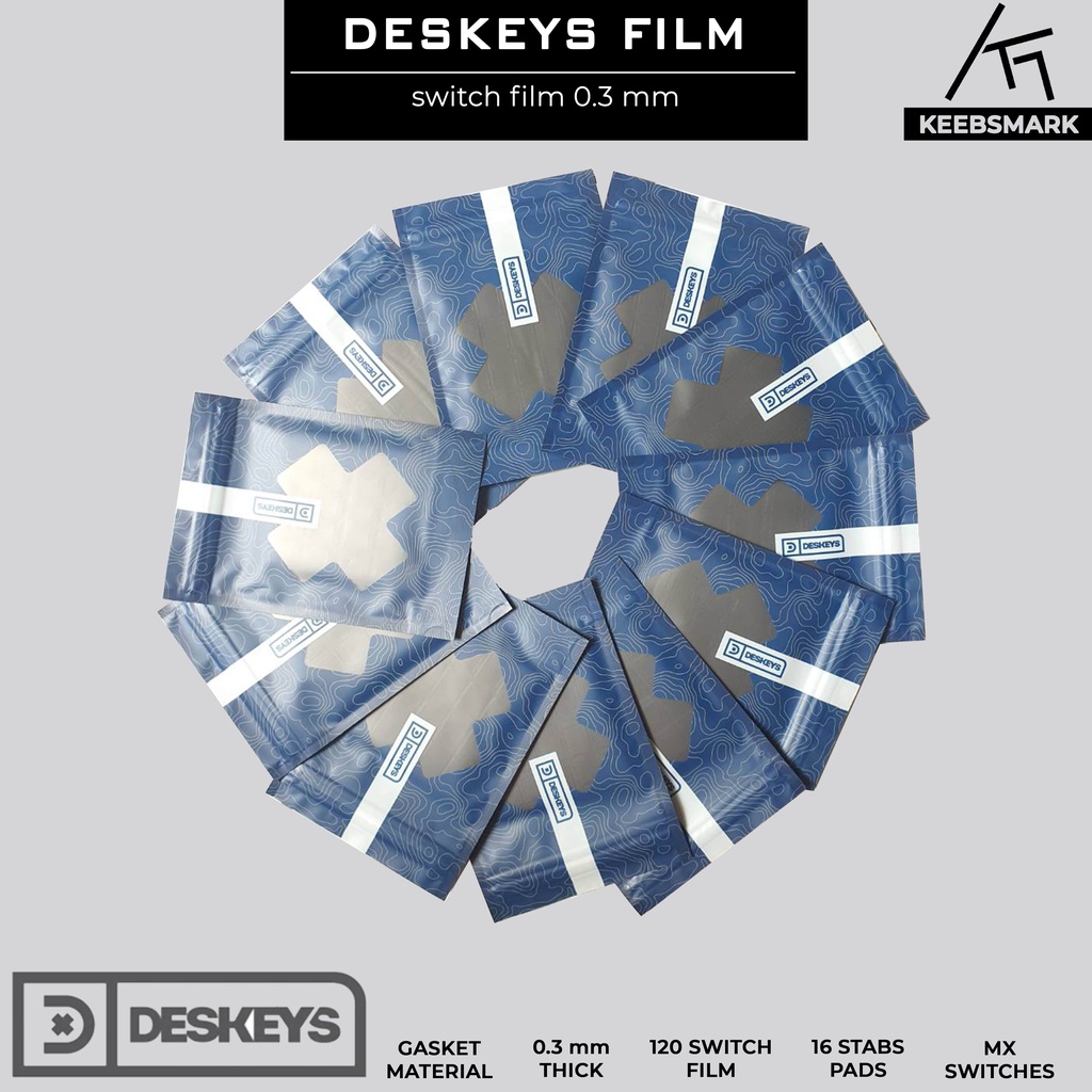 Jual Deskeys Switch Film 0.30 mm Keyboard | Shopee Indonesia