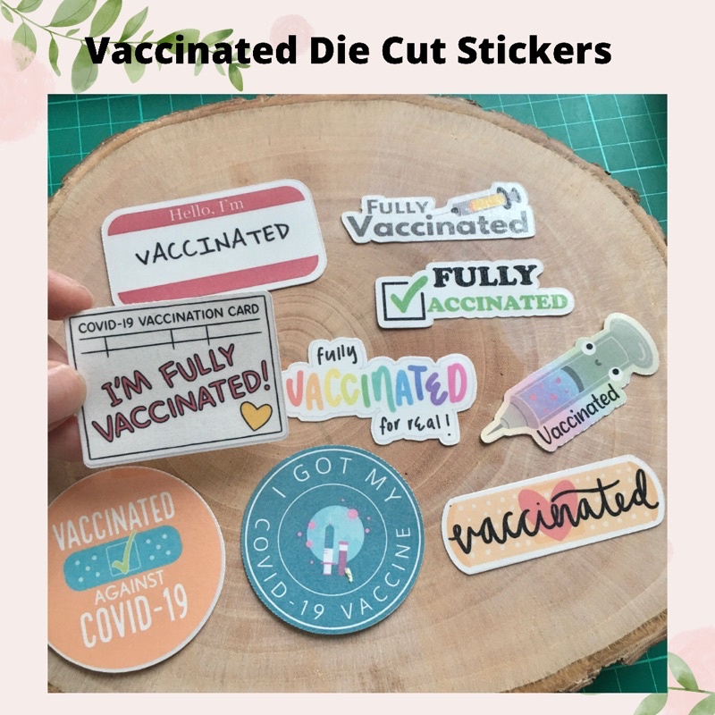 Jual Sticker Vaksin Stiker Vaksinasi Sticker Hp / Laptop Vaccinated ...