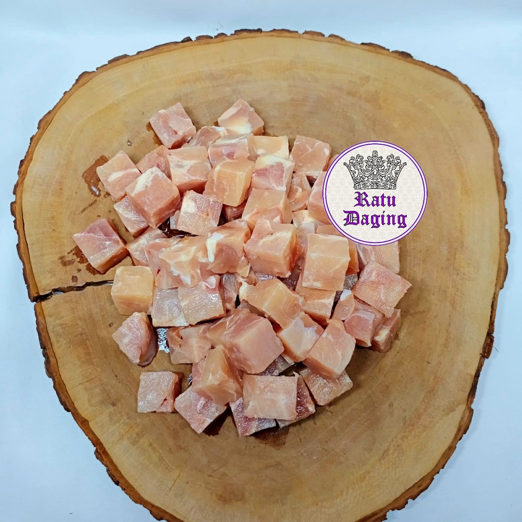 Jual Paha Ayam Potong Cube / Boneless Paha Ayam Potong Kotak @500gr ...