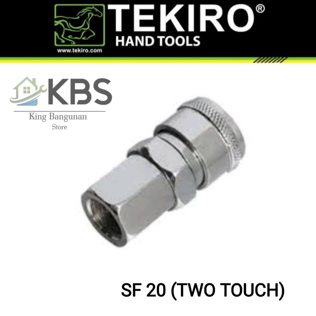 Jual TEKIRO QUICK COUPLER ANGIN SF 20 TWO TOUCH/SAMBUNGAN SELANG ANGIN SF20 | Shopee Indonesia