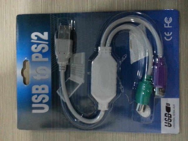 Jual KABEL PS2 ke USB CABANG ( untuk Keyboard & Mouse) | Shopee Indonesia