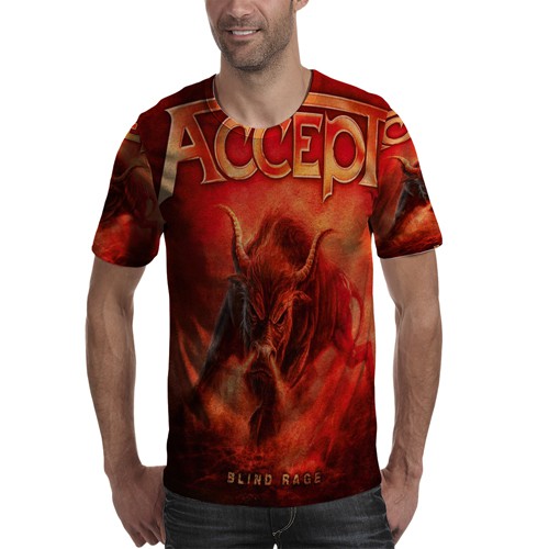 Jual Kaos Accept Band Blind Rage Tshirt Unisex Bahan Polyester Jersey T ...