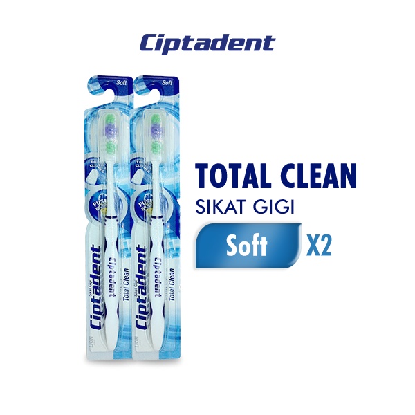 Jual Ciptadent Toothbrush Total Clean Soft x2 | Shopee Indonesia