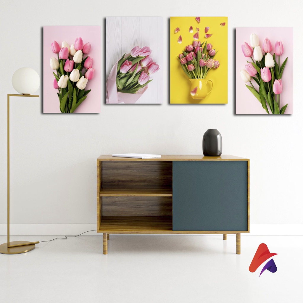 Jual APOLITO (15X25 CM) HIASAN DINDING BUNGA WALL DECOR BUKET PAJANGAN ...