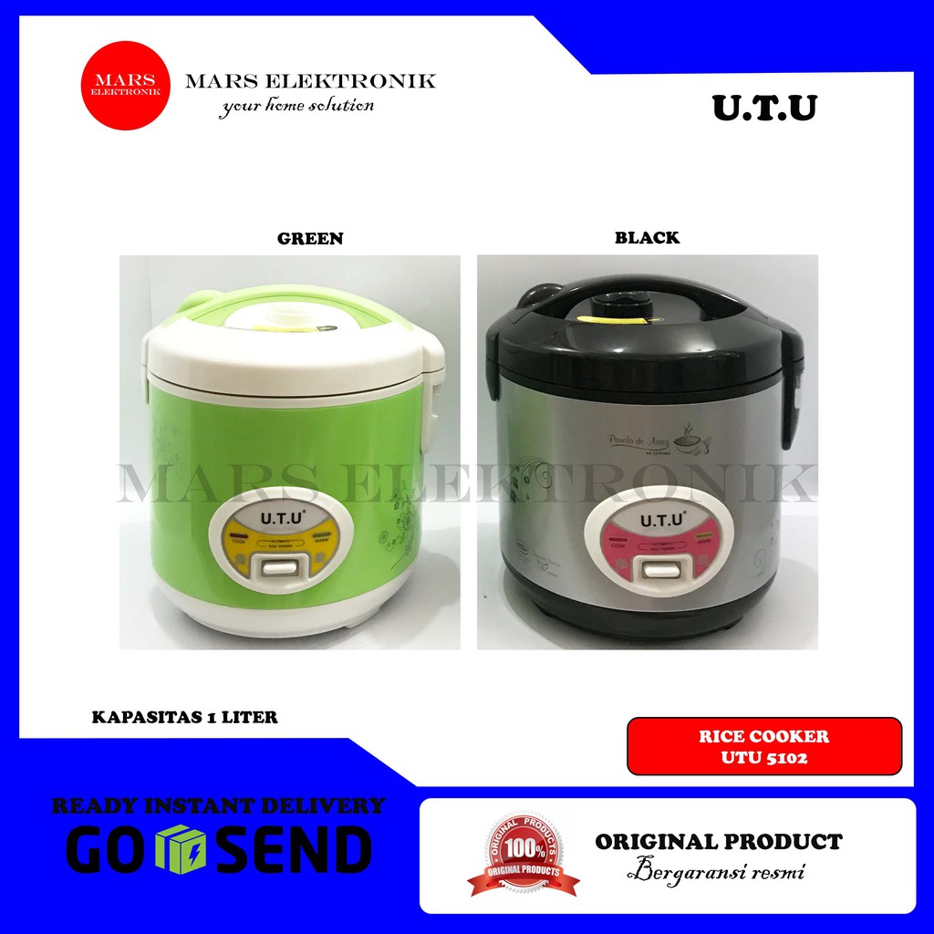 Jual RICE COOKER UTU 5102 KAPASITAS 1 LITER/ MAGIC COM UTU 5102 ...
