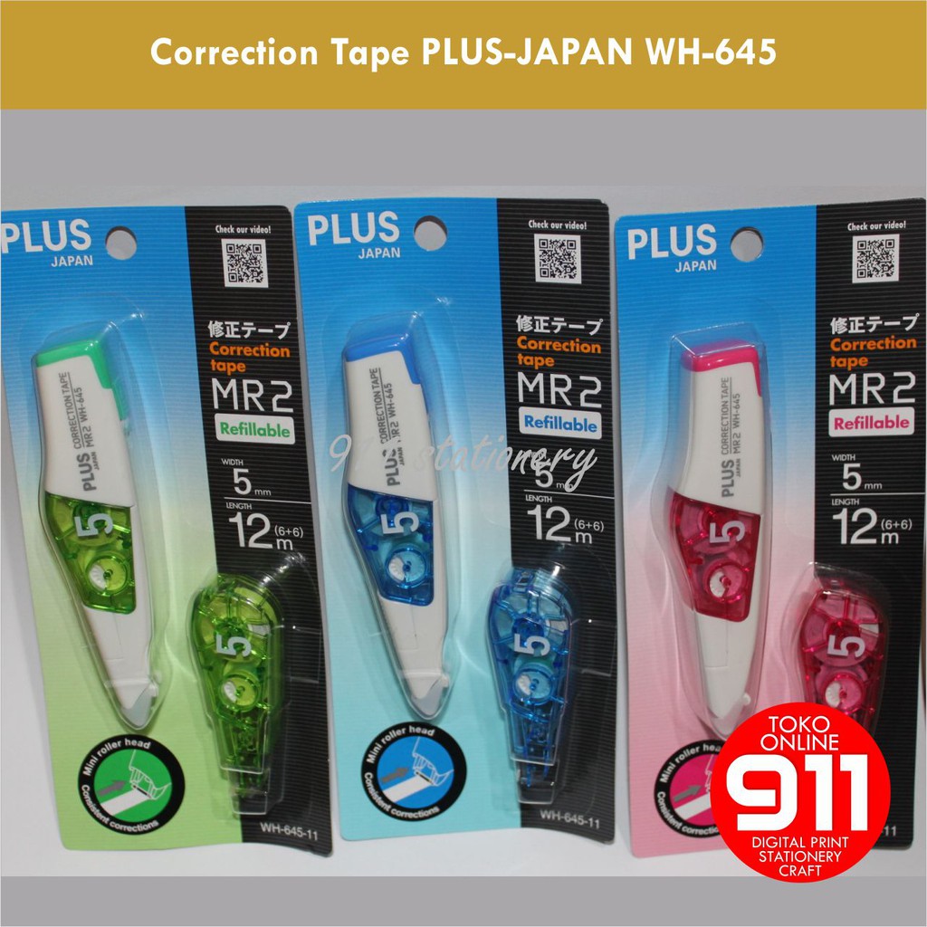 Jual TIP EX ROLLER MERK PLUS | Shopee Indonesia